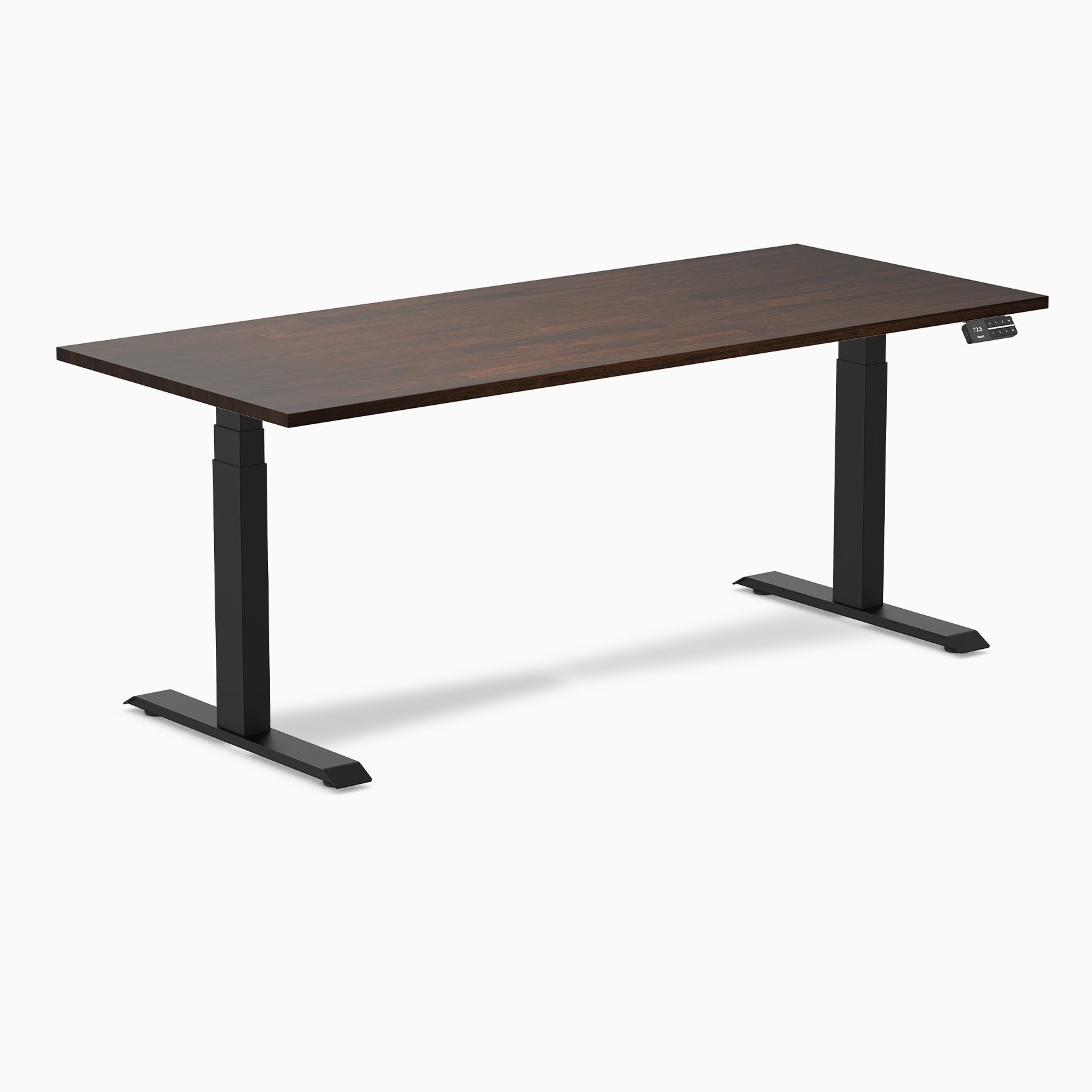 Zen solid rubberwood sit stand desk store
