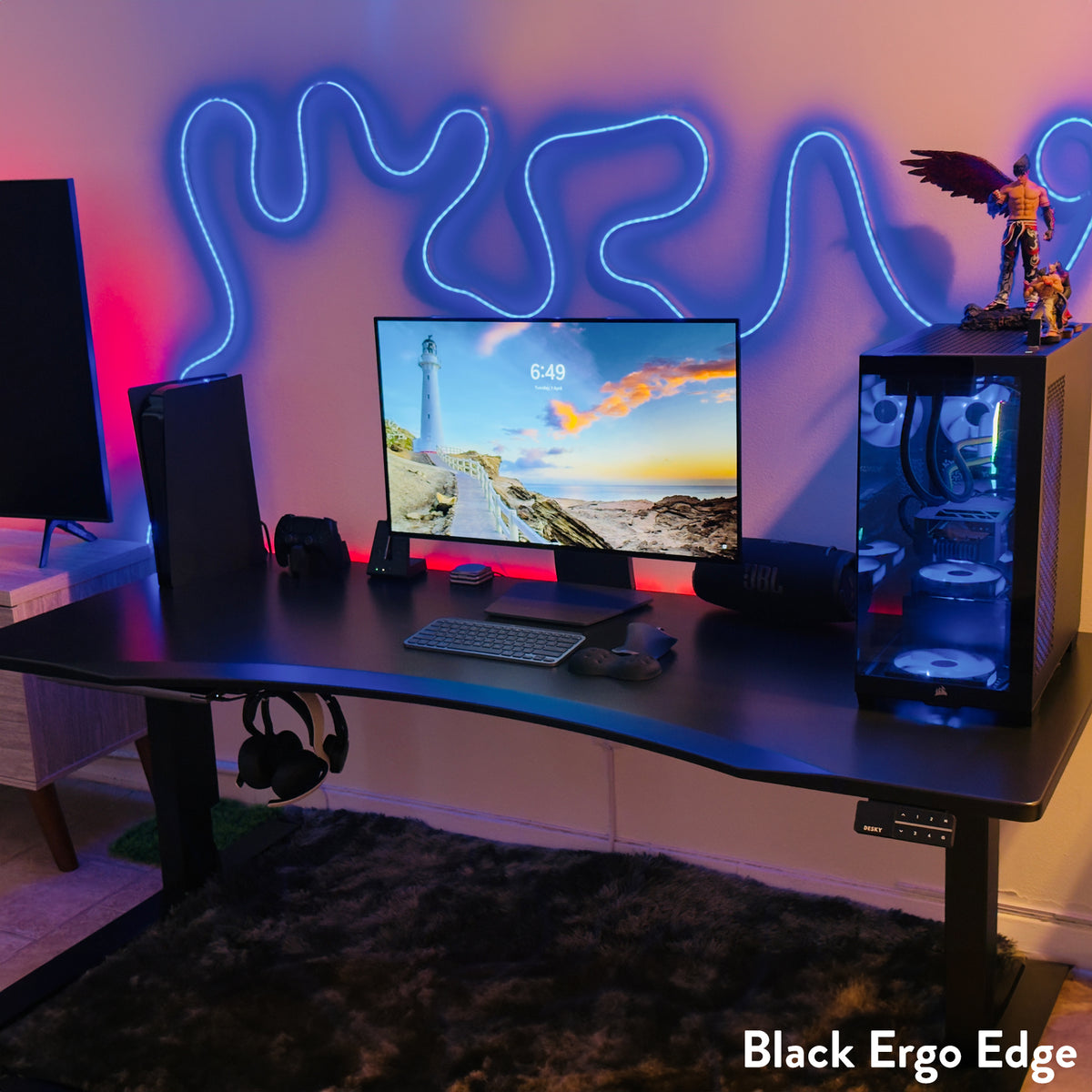 Desky Alpha Dual Electric Standing Gaming Desk - Desky USA