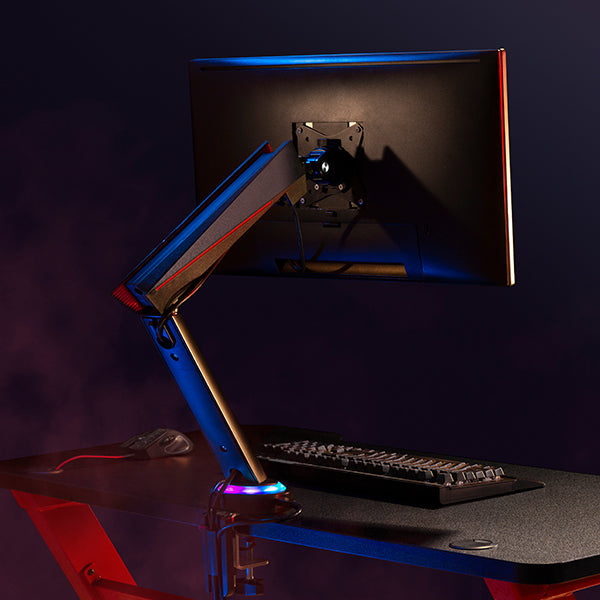 Desky Single LED Gaming Monitor Arm