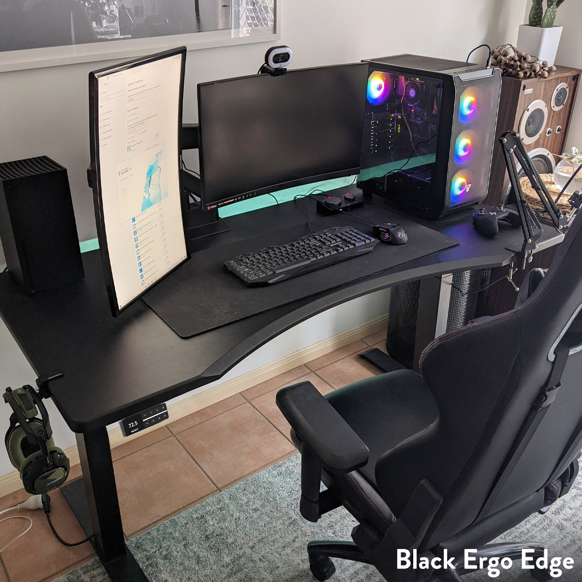 Desky Dual Ergo Edge Sit Stand Desk - Desky