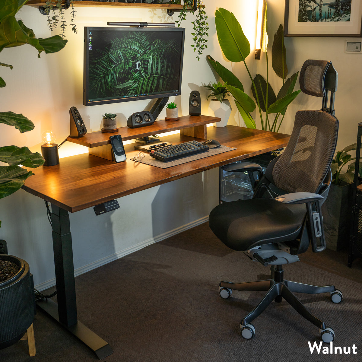 Desky Dual Hardwood Sit Stand Desk | Solid Wood Standing Desk - Desky