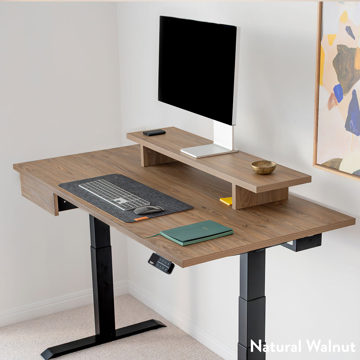 Desky Dual Laminate Sit Stand Desk - Desky