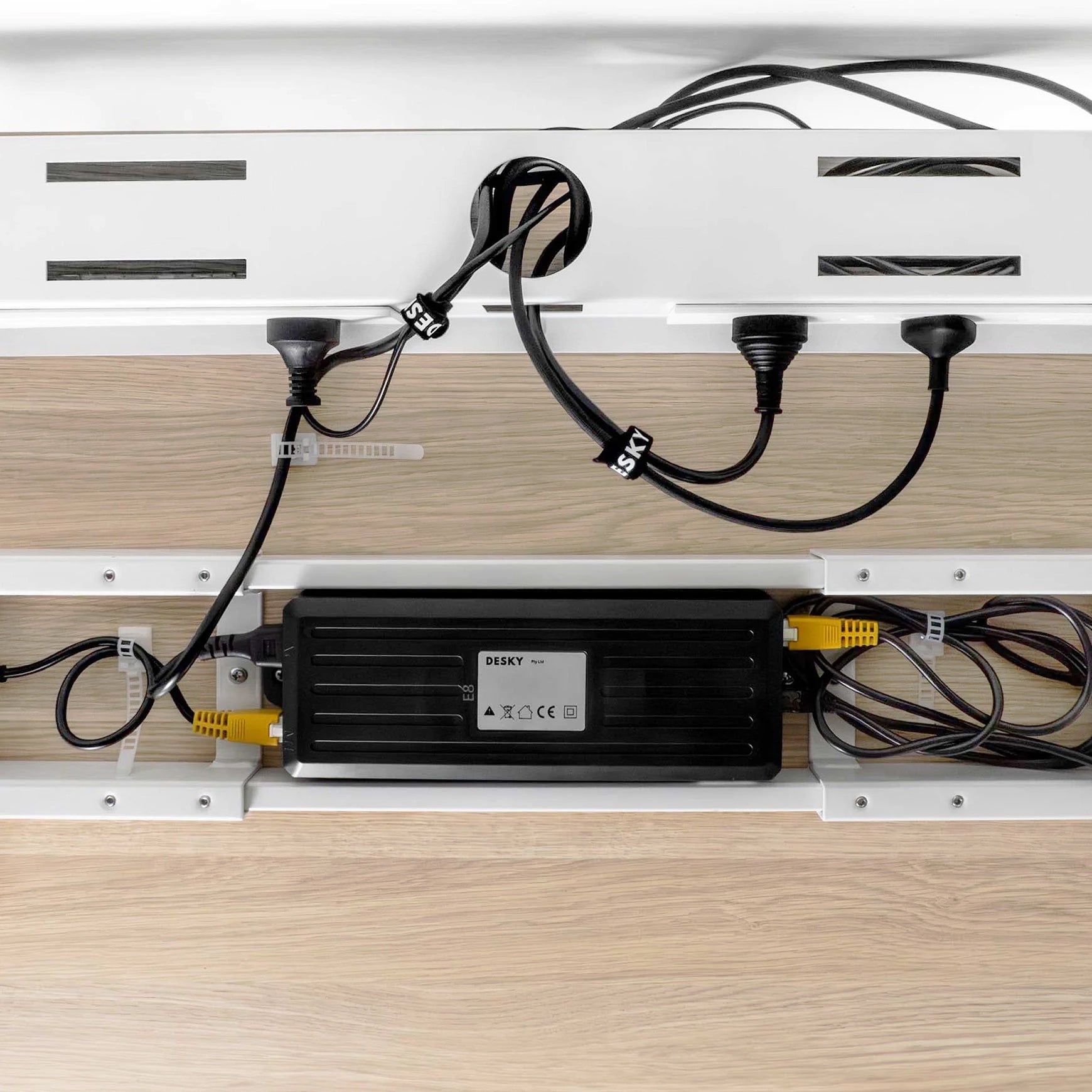 Desky Mini Cable & Power Tray - Desky USA