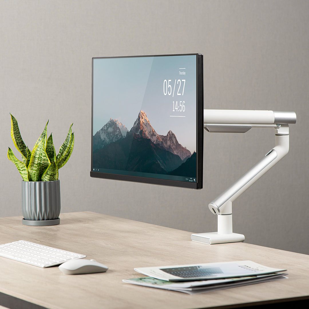 Desky Single Slim Aluminium Monitor Arm - Desky®
