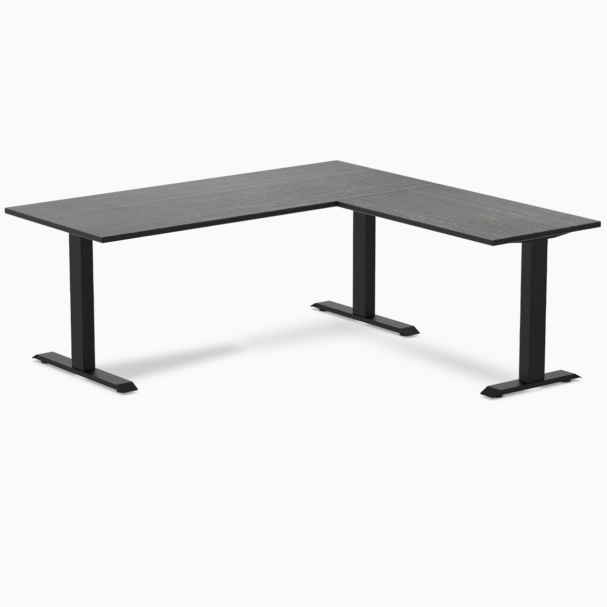 Desky Zero Bamboo L-Shape Office Desk