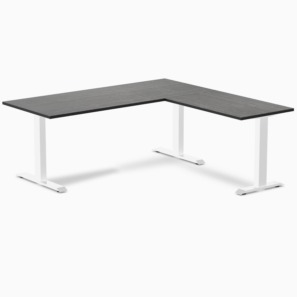 Desky Zero Bamboo L-Shape Office Desk