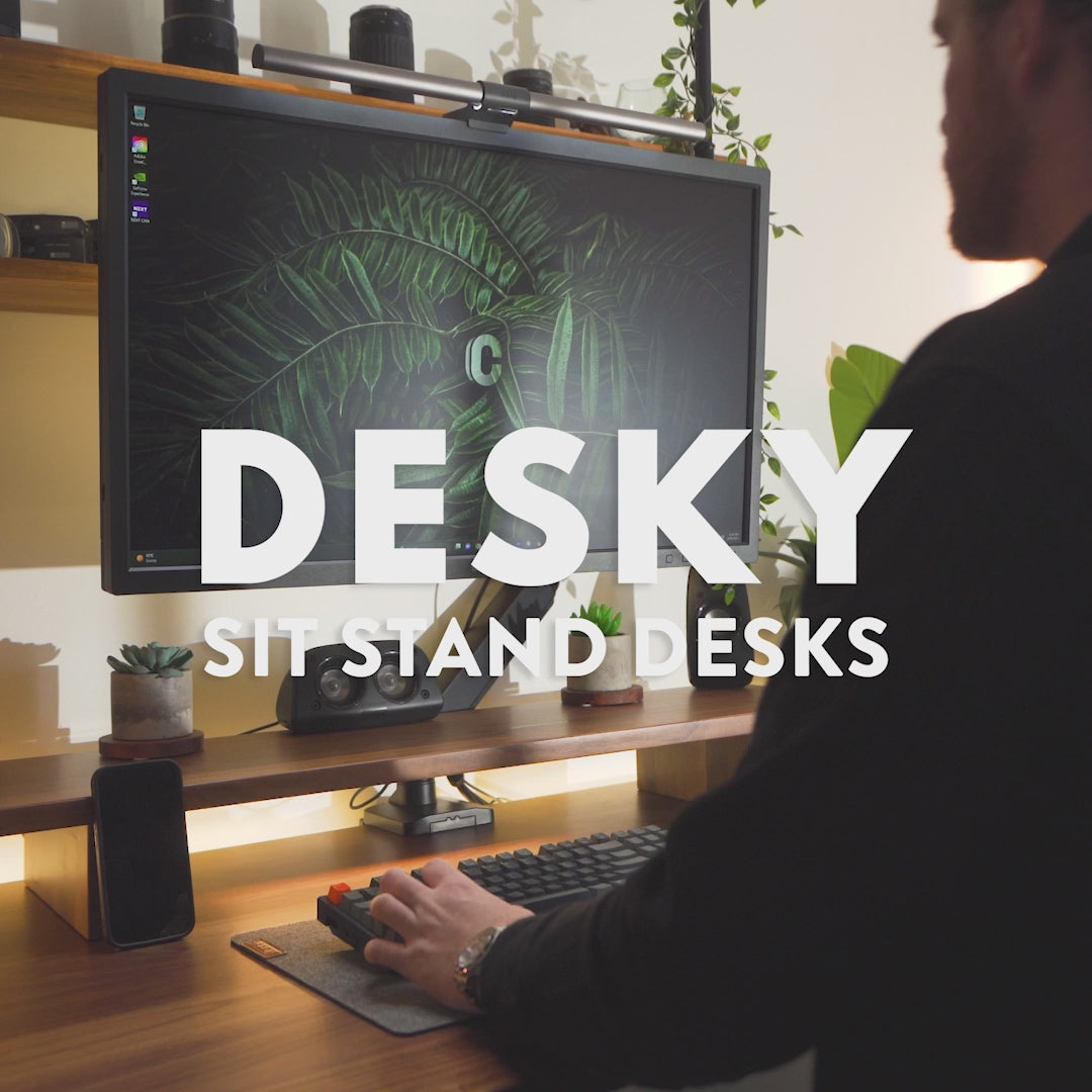 Desky Dual Bamboo Standing Desk - Desky